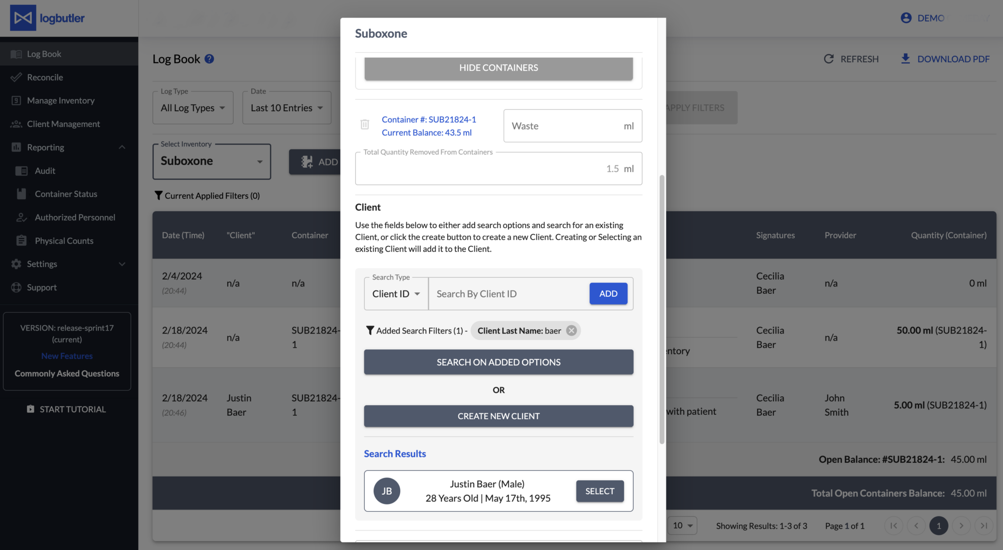 Digital DEA Logbook - LogButler