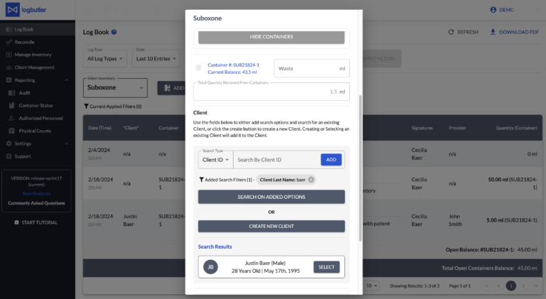 Digital DEA Logbook - LogButler